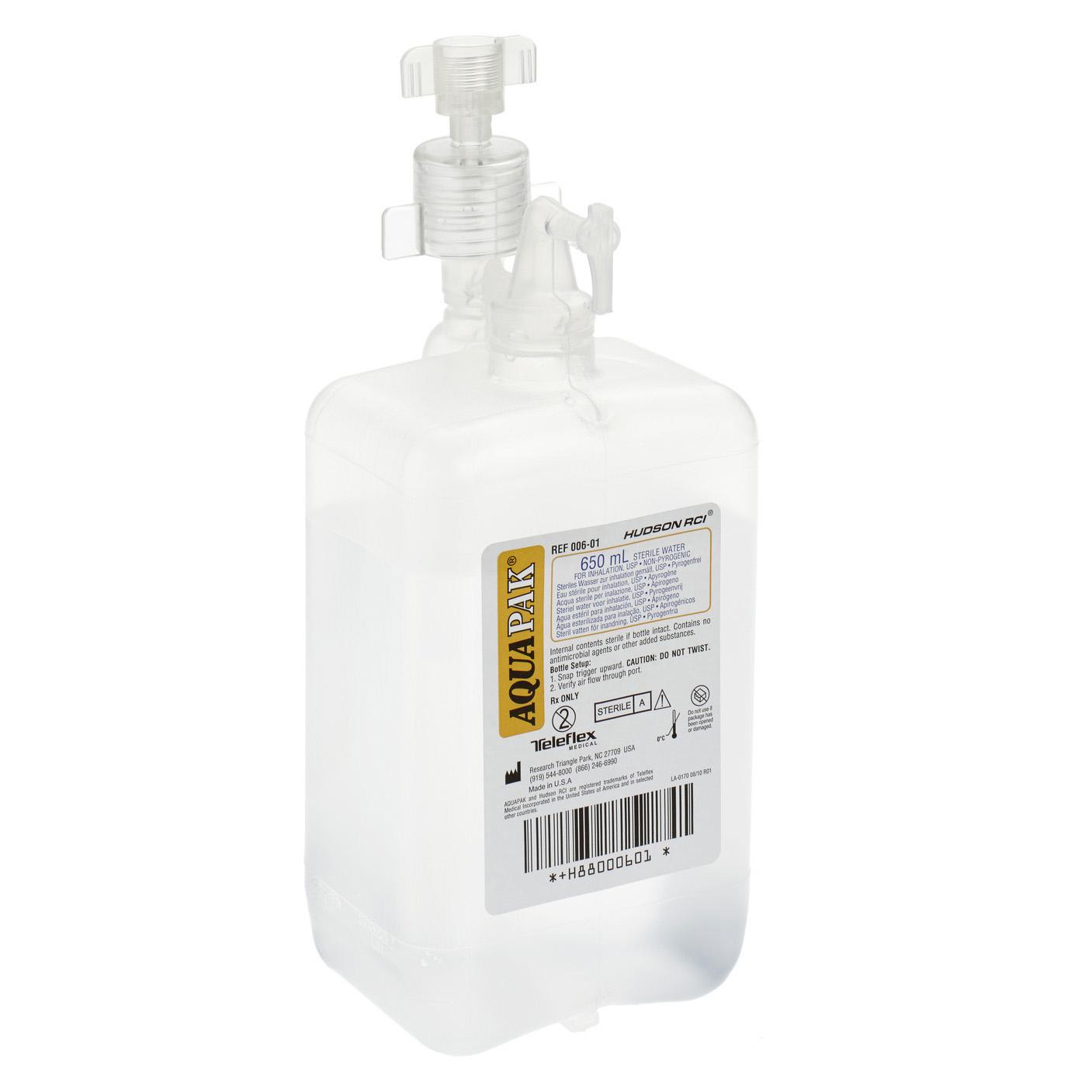 AQUAPAK Prefilled Humidifier with Sterile Water and Adapter | Oxygen ...