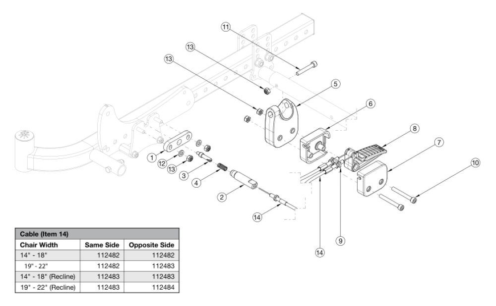 CR45 Replacement Parts by Ki Mobility - Wheelchair-Parts.com
