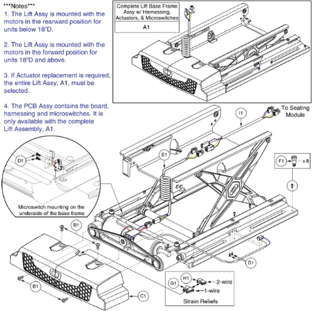 Q6 Edge TB3 Lift, Captains Seat Replacement Parts by Pride Mobility ...